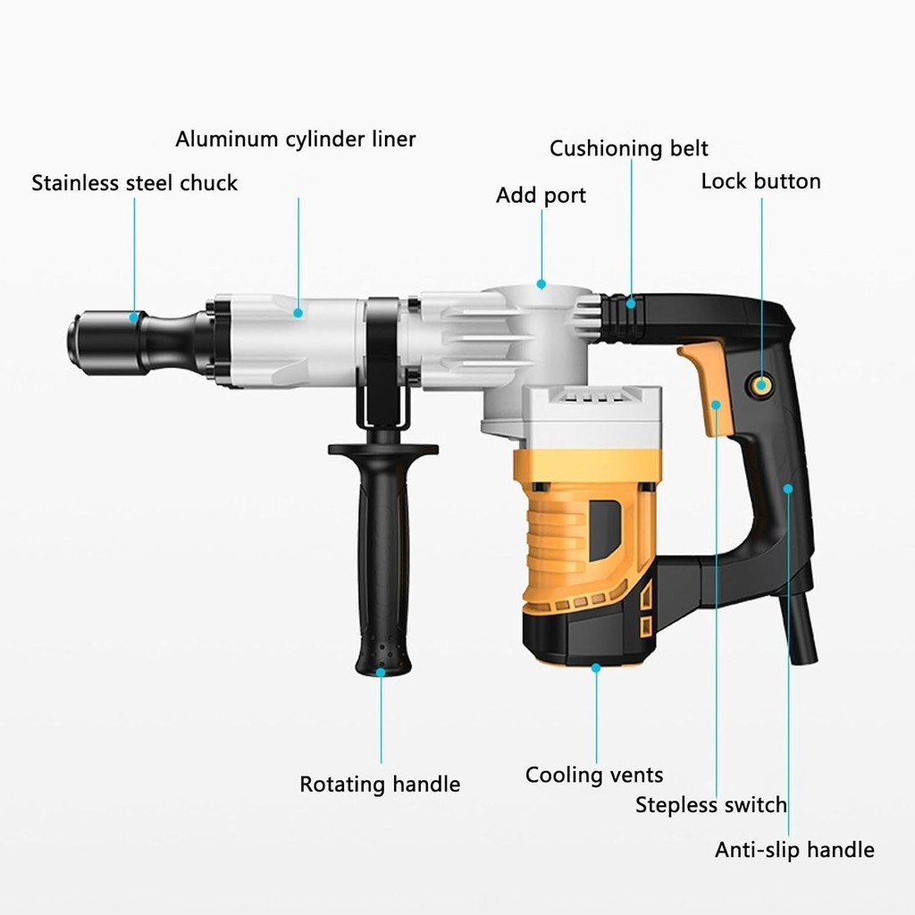 COOFARI 35 mm Portable Jack Hammer / Chipping Gun Heavy Duty | Shopee ...
