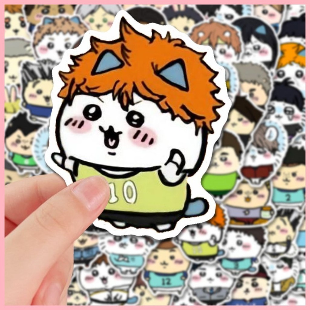 ((GUYN) Stickers Chiikawa (93 Sheets) Haikyuu Cartoon Anime Volleyball ...