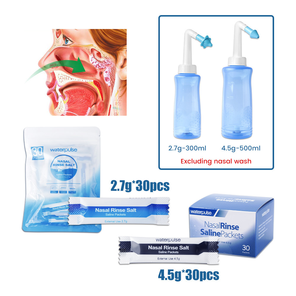 Nose Wash Salt 2.7/4.5g Allergic Rhinitis Clean Adult Children Nose ...