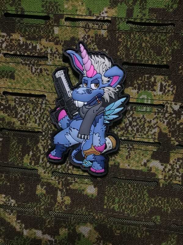 German PATCHLAB Unicorn Legion Happy Corn Morale Badge Velcro Arm Badge Shoulder Badge | Shopee ...