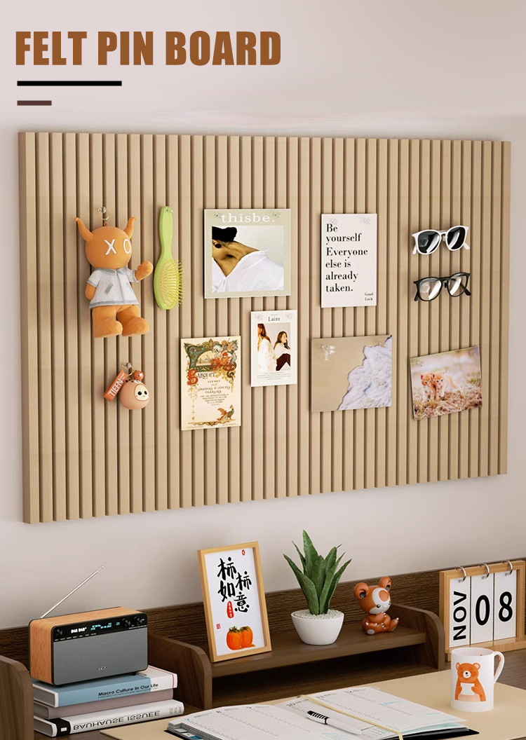 Felt Board 9mm Vertical Grain ins Nordic Style Felt Wall Stickers Self ...