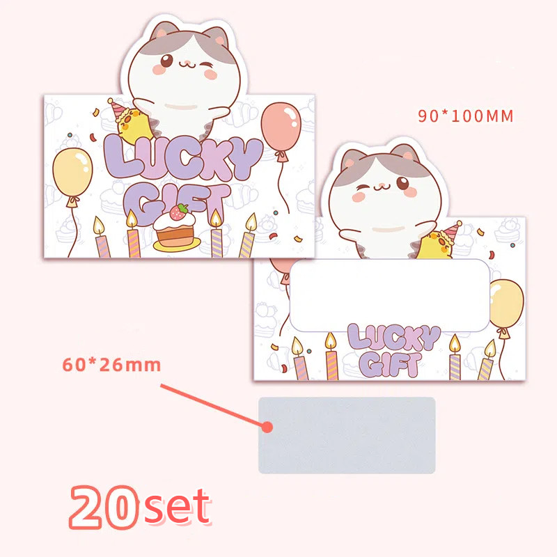 20PCS/Set Scratch-off Cards DIY Party Game Gift Anniversary Vouchers ...