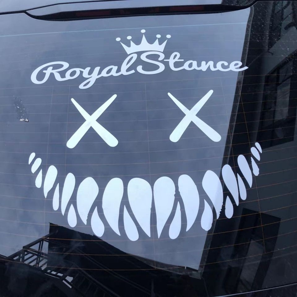 Modified Car Stickers Good-looking Car Stickers Devil Smiley Face Smile ...