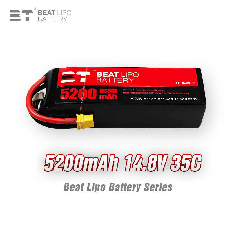 BT LIPO Bite Battery 5200Mah/4S/14.8V/35C/Aircraft Model Battery ...