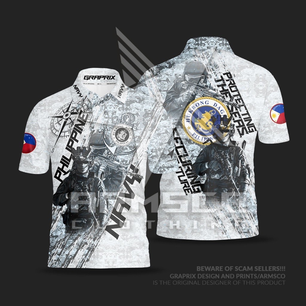 Navy V2 Polo Shirt Full Sublimation - Mens and Womens | Shopee Philippines