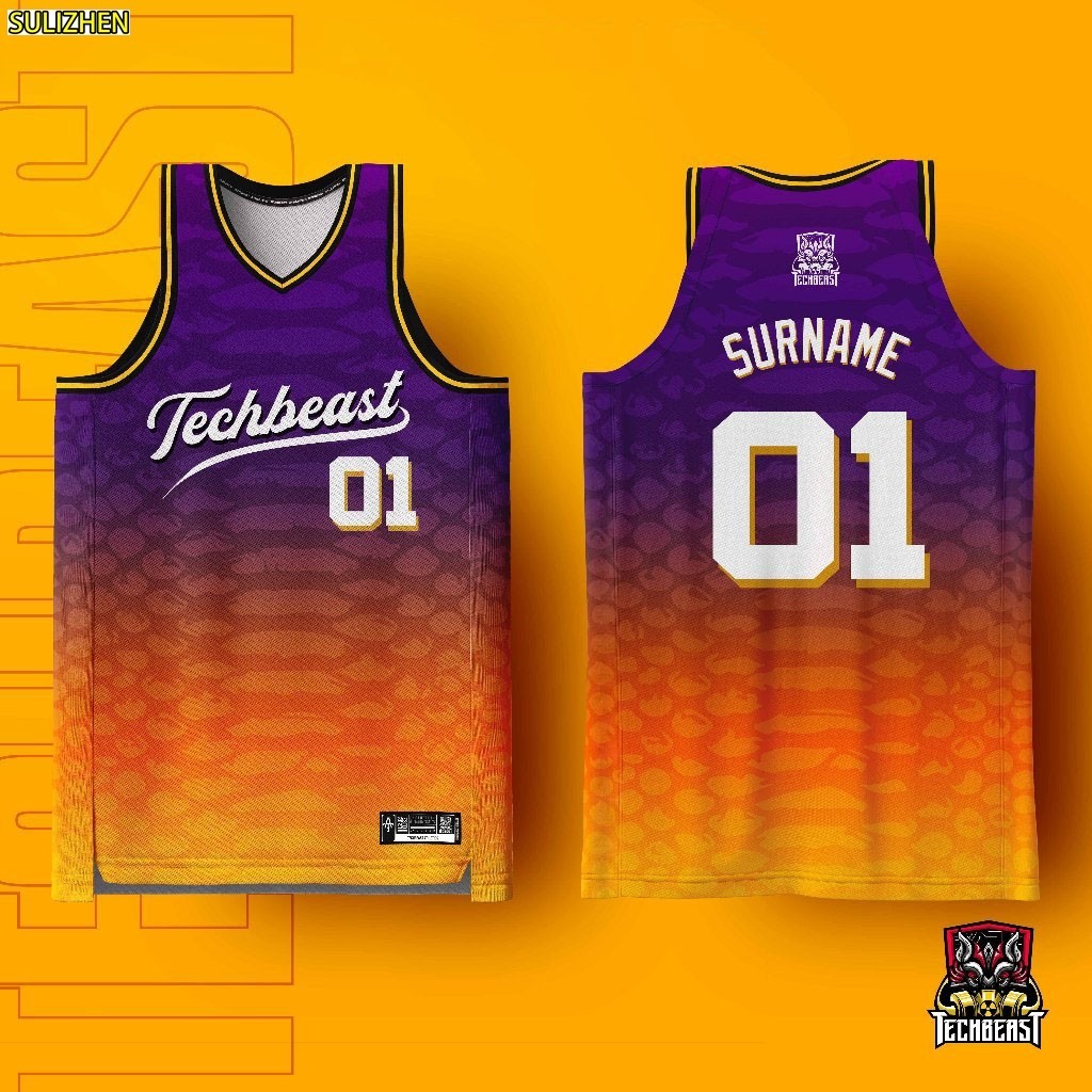Daybreak Full Sublimation Basketball Jersey Techbeast ( CUSTOM NAME + NUMBER ) | Shopee Philippines