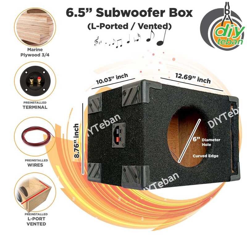 Box Subwoofer 3 4 5 6 6.5 Inches Speaker Enclosure Round Ported | L ...