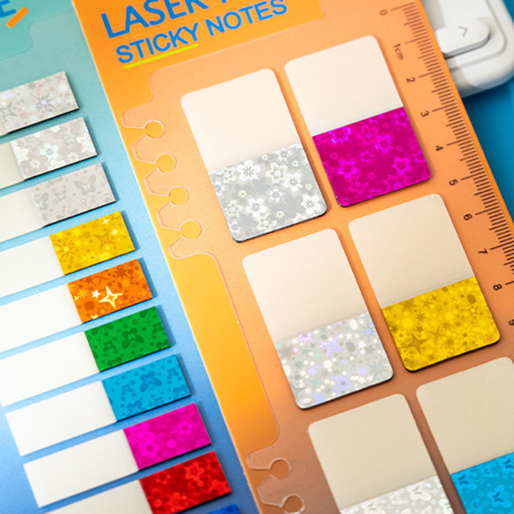 120/200 Sheets Shining Indicator Index Stickers Classified Label ...