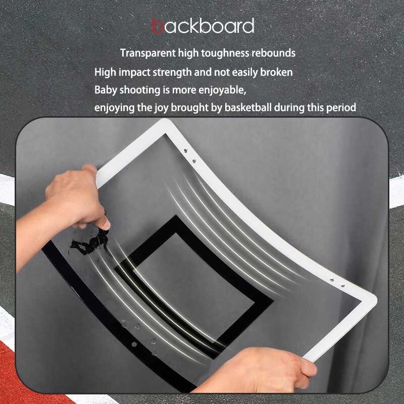 Basketball 4530Cm Wall-Mounted Ring And Board Set Mini Indoor ...