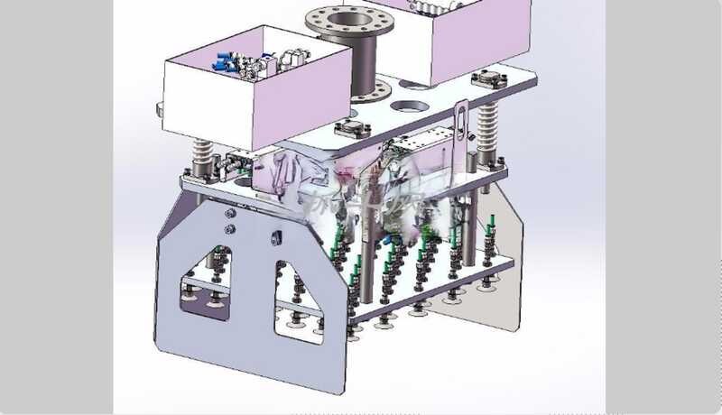 Robot boxing fixture 3D drawing printing SW model CAD design machine ...