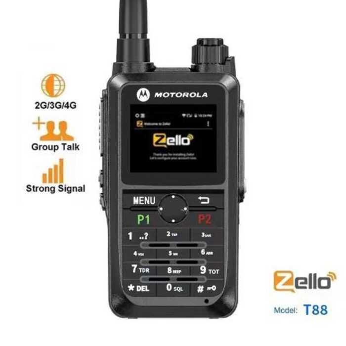 T88 Motorola Walkie Talkie Long Range 5000Km Global PTT Zello Two Way ...
