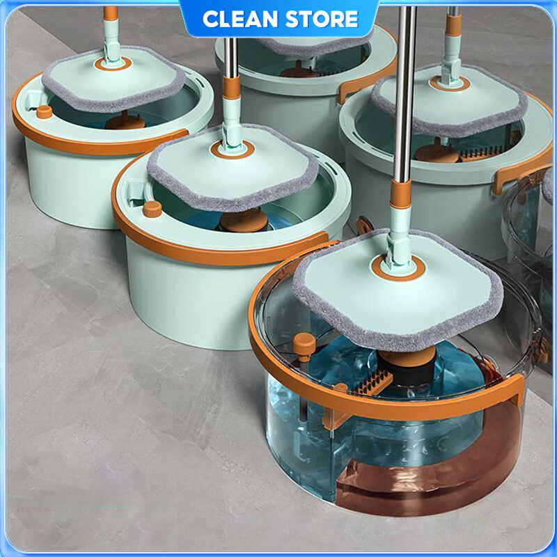 Sewage Separation Mop With Bucket Household Magic Spin Mop For Floor 360° Self-cleaning ...