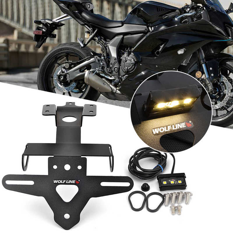 Motorcycle d Bracket na may LED Light para sa Yamaha YZF R7 2021 2022 ...