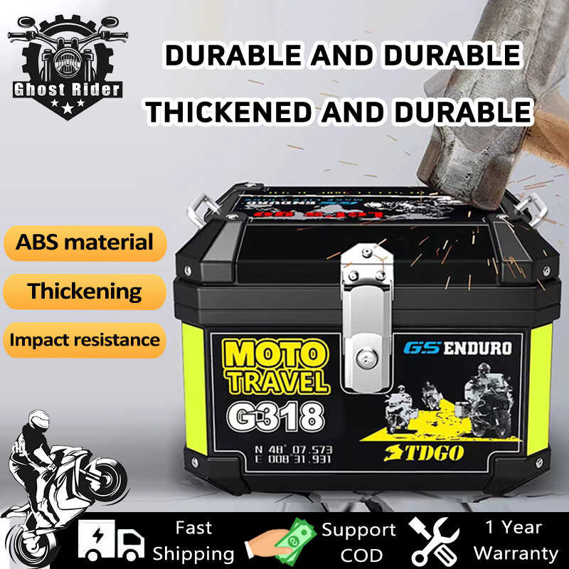 57L/50L Large-Capacity Motorcycle Top Box Universal Motorcycle Box ...