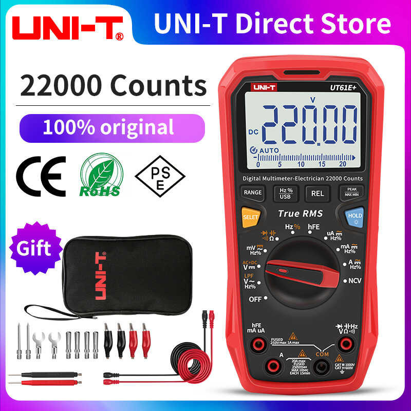Uni-T 4 Ut61b Ut61d Ut61e Plus Multimeter Analog Digital Electrical ...