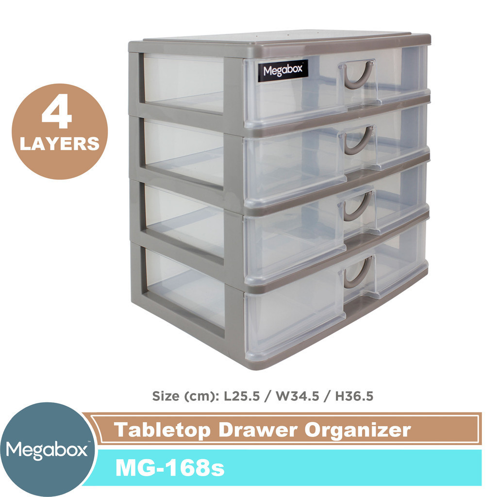 Megabox Wide Desk Drawer 4 Layers Small | Shopee Philippines