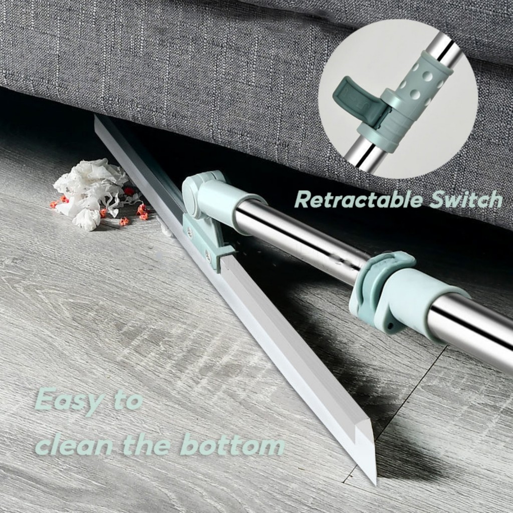 Glass Floor Wiper Rubber Blade Telescopic Rod Scrape Floor Window Wiper ...