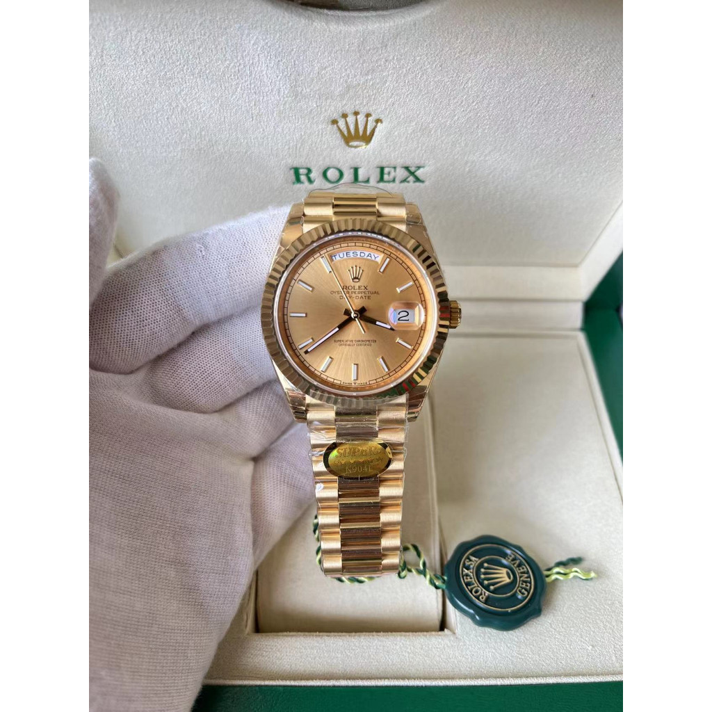 【N Factory】Rolex Day-date automatic gold watch size 40mm Swiss 3255 ...