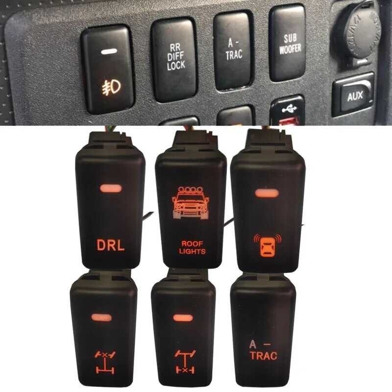 §≌ Newcar A-Trac DRL Radar Roof Front Rear Diff Lock Switch Na May Wire ...