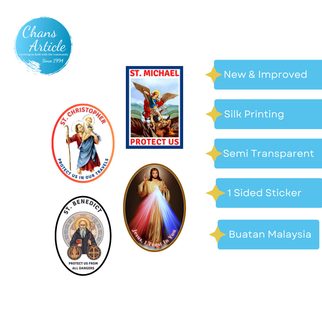 Divine Mercy Car Sticker Silk Screen Printed Sticker for Car St ...
