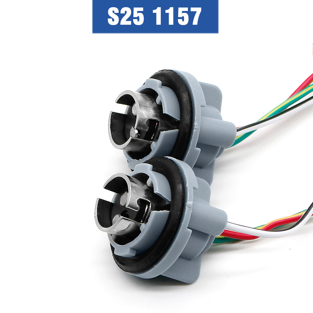 LT 1pcs S25 1157 BAY15D P21/5W Car Auto LED Bulb female Socket adapter ...
