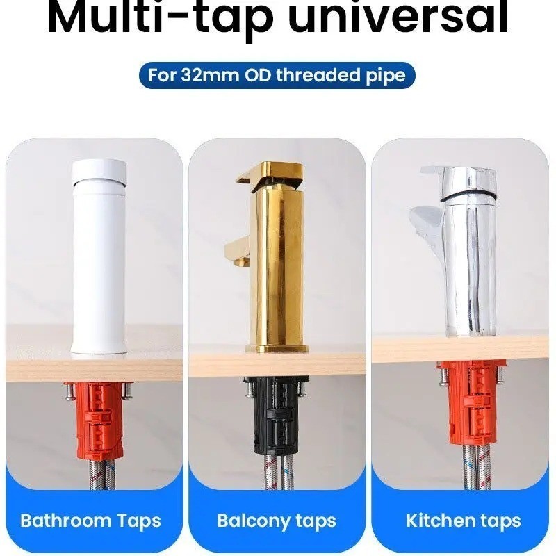Universal Kitchen Faucet Fixing Lock Nut Quick-connect Sink Basin Anti ...
