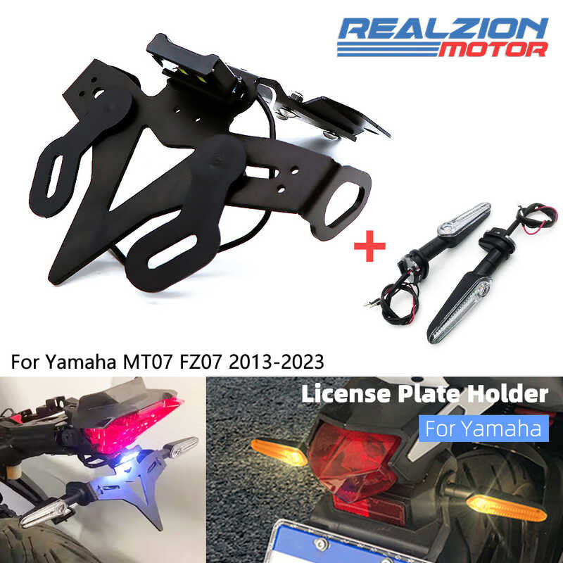 REALZION MT07 2023 License Plate Holder Bracket Motorcycle Tail Tidy ...