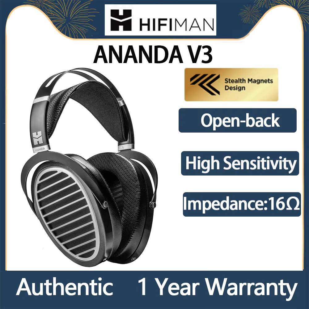 Original HIFIMAN Ananda V3 Stealth Magnet Open-Back Over-Ear Full-Size ...