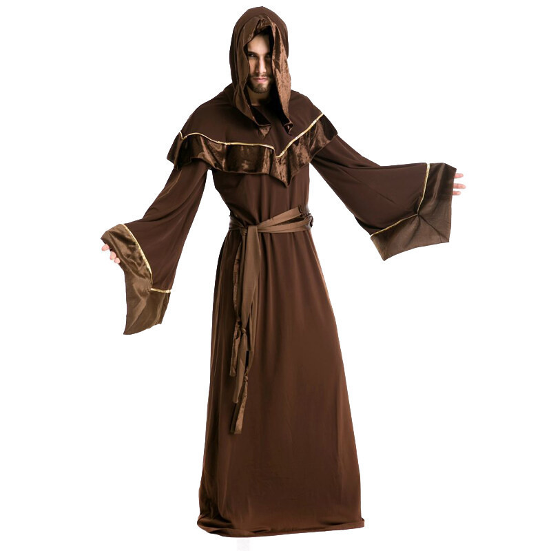 Adult Men Religion Wizard Costume European Religious God Father ...
