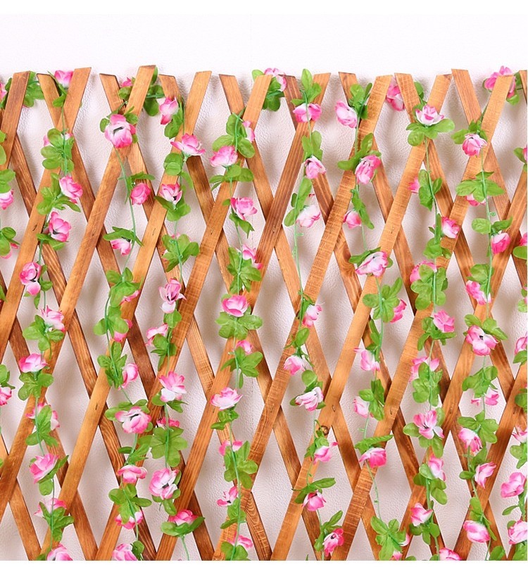 2.4M Artificial Little Rose Flowers rattan Simulation Silk Flower for ...