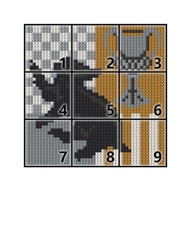 Pixel Art Building Blocks Portrait Picture 48X48 Dots Bricks 1X1 Wall ...