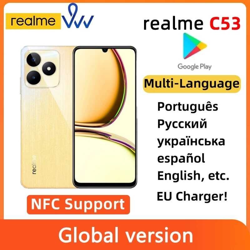 Original realme C53 6GB 128GB Octa Core Ultra Slim 33W SUPERVOOC Charge 5000mAh Battery 50MP AI ...