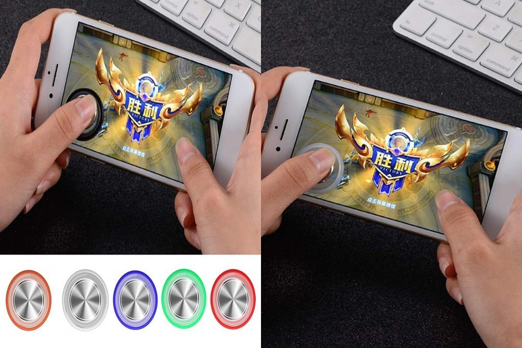 [FM] Mobile Joystick Mini Size Easy to Install Lightweight Mobile Phone ...