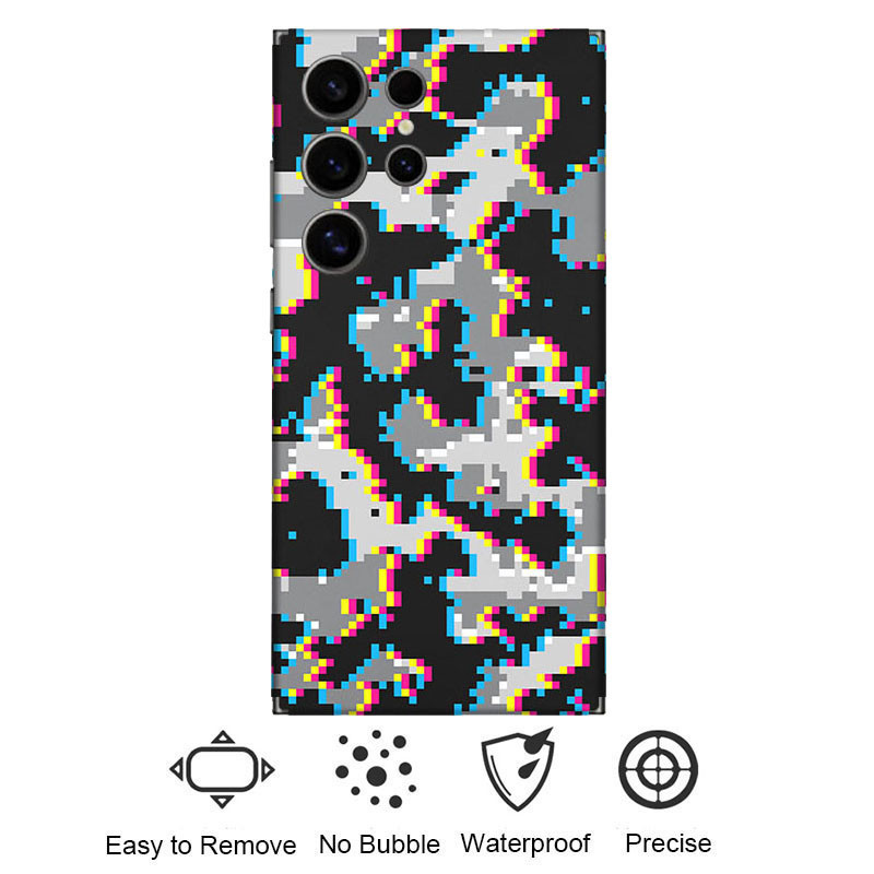 Camo Decal Skin for Samsung Galaxy S24 S23 S22 S25 Ultra Plus A54 A55 ...