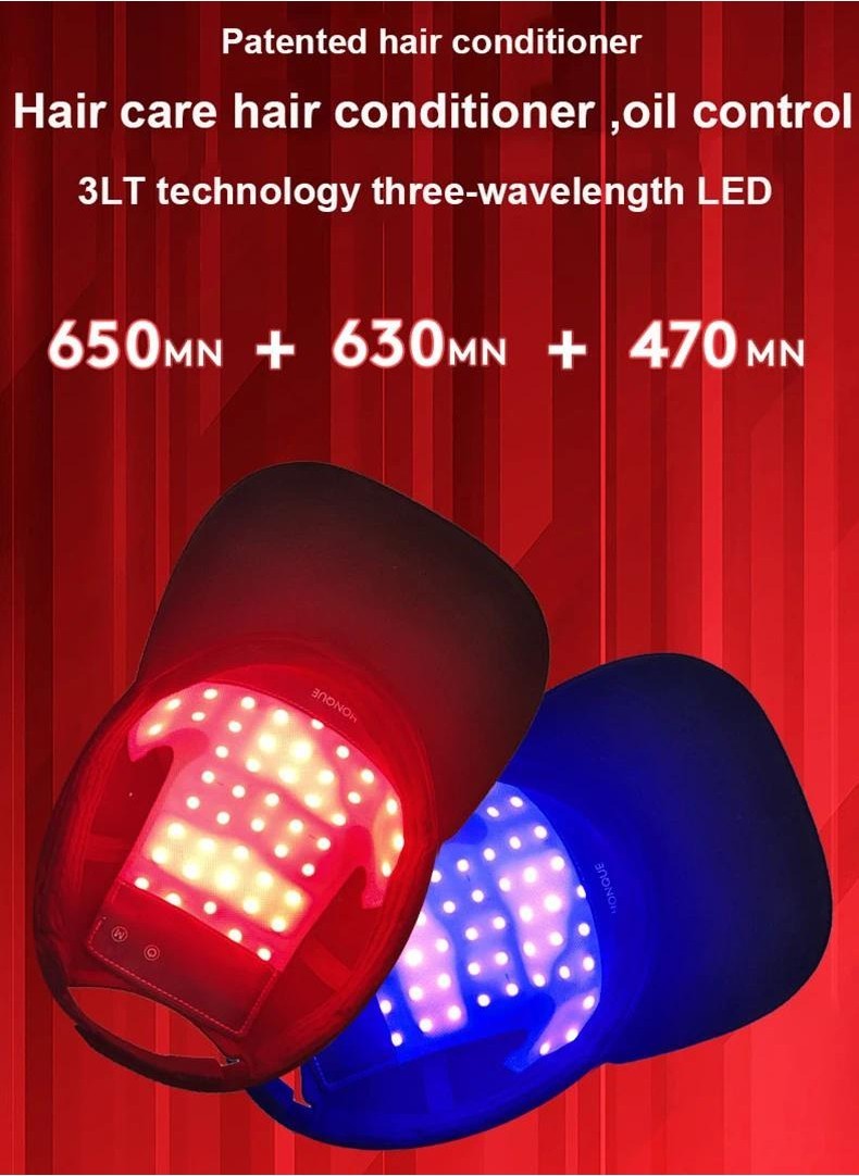 Infrared Hair Growth Instrument Physiotherapy Hair Growth Cap Laser ...