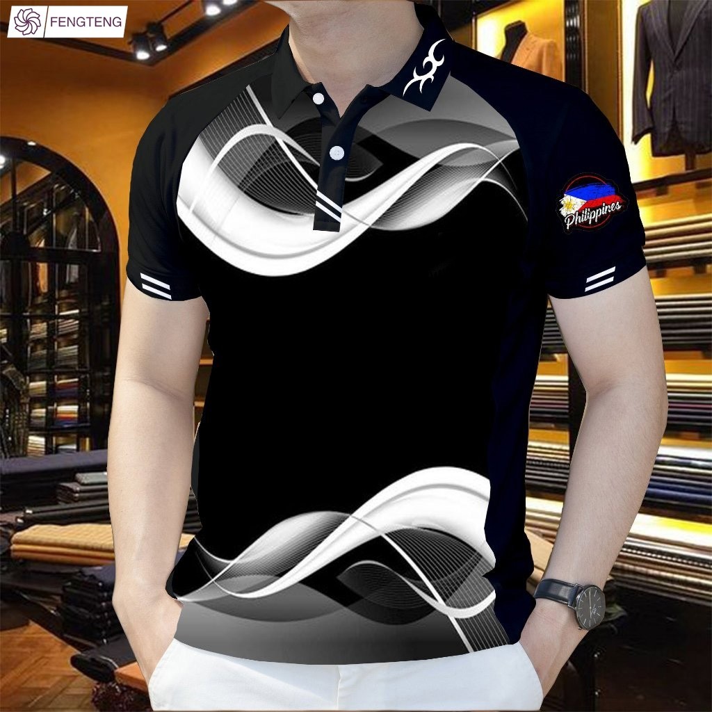 Fashionable men's polo shirt, Men's polo shirt made of cool material ...