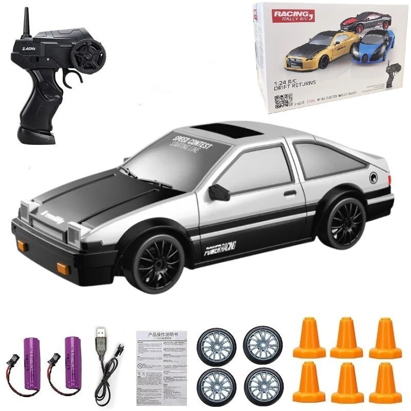 2.4G High Speed Rc 4WD Drift Remote Control GTR Model AE86 Vehicle RC ...