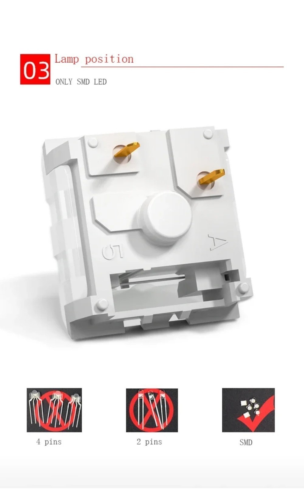 Kailh Box Jade Navy Switch Clicky Tactile Switches for DIY Mechanical ...