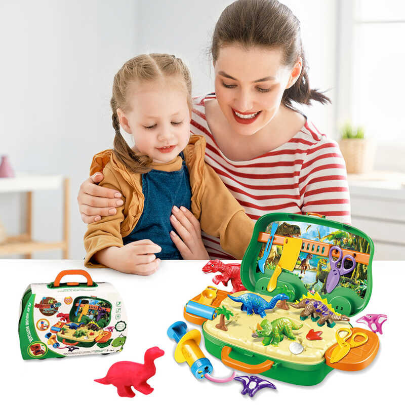 ♥ DIY Colorful Toy Box Plasticine Modeling Clay Kit Best Gift 2024 New ...