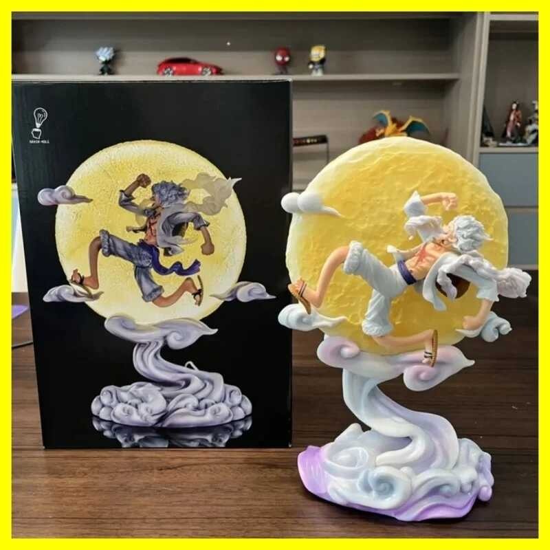 34/28Cm One Piece Figures Luffy Nika Anime Figures Luffy Gear 5 Figures ...