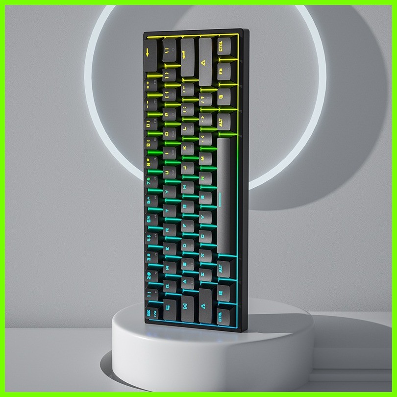 Leaven K620 Mechanical RGB Keyboard 61Key Removable Wire USB Blue ...