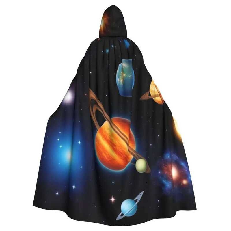 LY Solar System Space Planets Universe Long Hooded Cloak Witch Medieval ...
