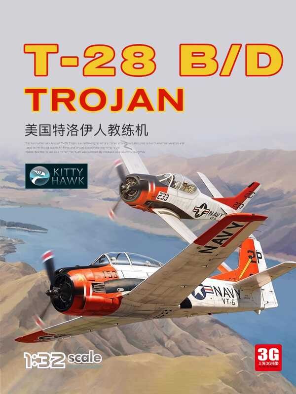 Kitty Hawk Assembled Aircraft KH32014 T-28B/D Trojan Trainer 1/32 ...