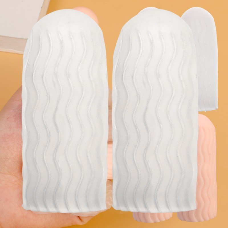 5Pcs Finger Silicone Protective Sleeve - Soft Breathable Finger Caps ...