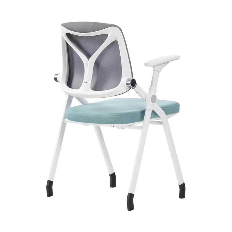 Staff office chair, foldable training chair, mesh chair | Shopee ...