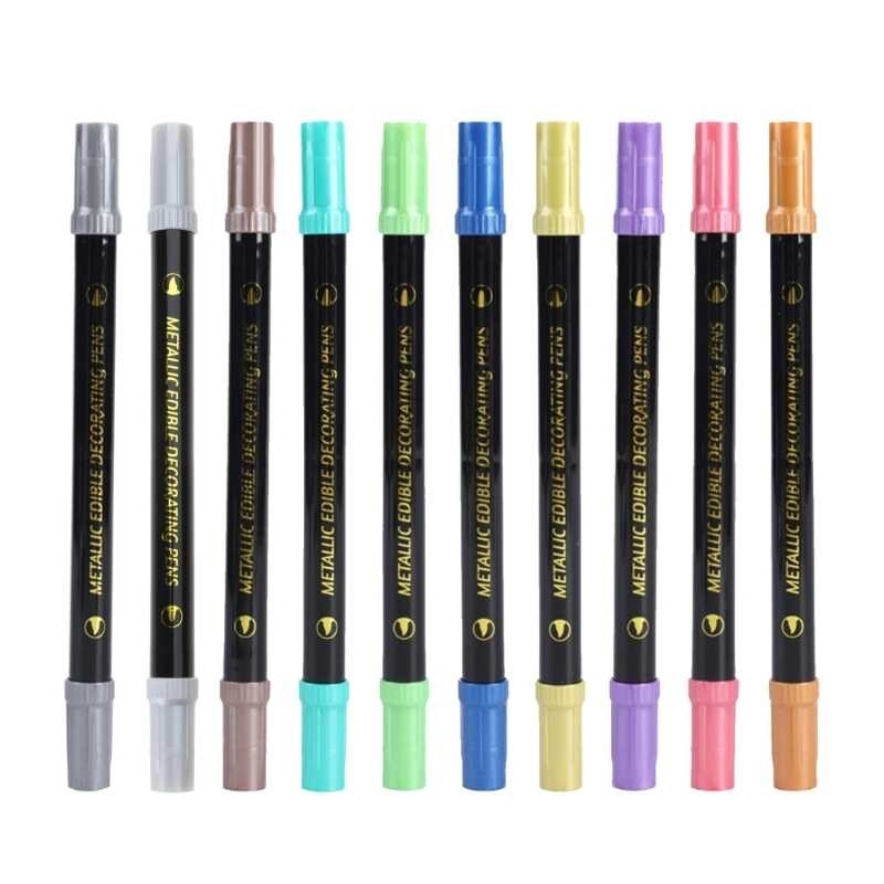 Fondant Cake Baking Pigment Pen Double Sided Edible Coloring Marker ...