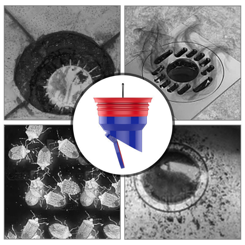 Sewer Pipe Magnet Silicone Sealing Ring - Odor-proof Anti-insect Water ...