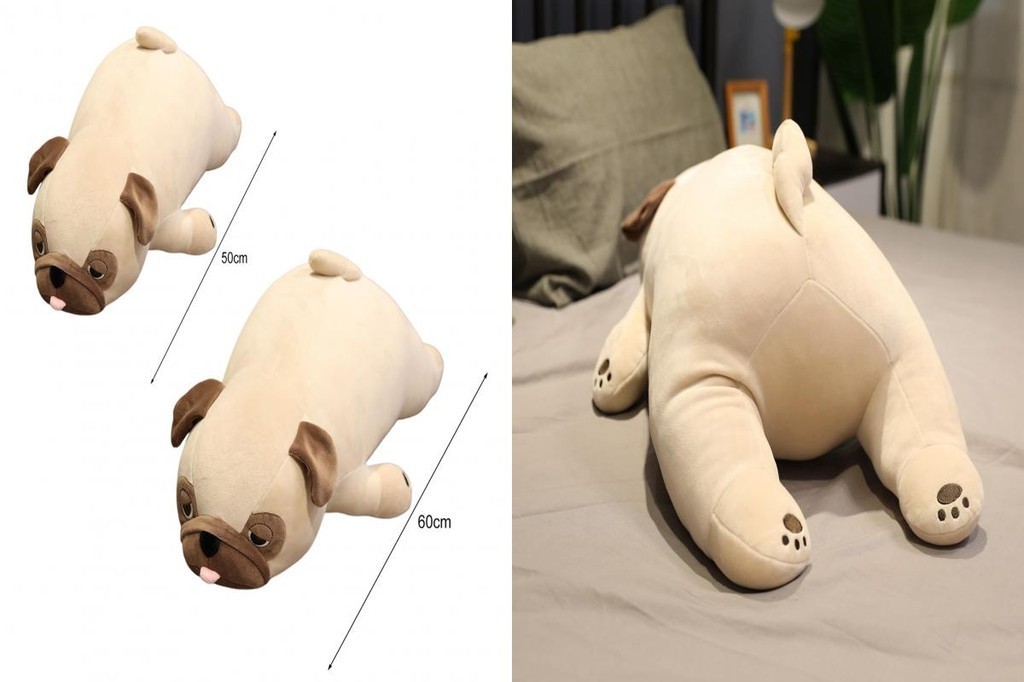 yakhsu| Huggable Pug Plushie Cute Pug Toy Adorable Pug Plush Toy Soft ...