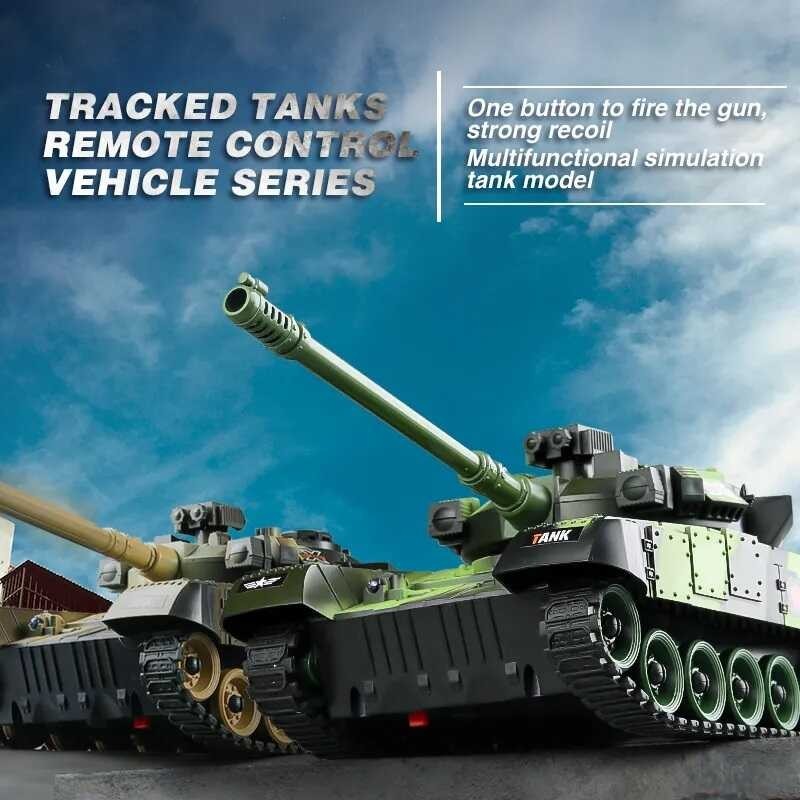 Military Tank Remote Control Armored For Children Model Tank 1:30 Scale ...