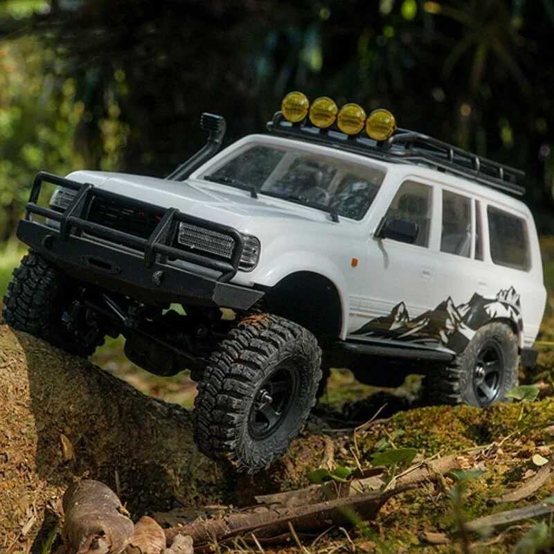 Fms 1:18 White Rc Car Snow Mountain Storm Charging Remote Control Land ...